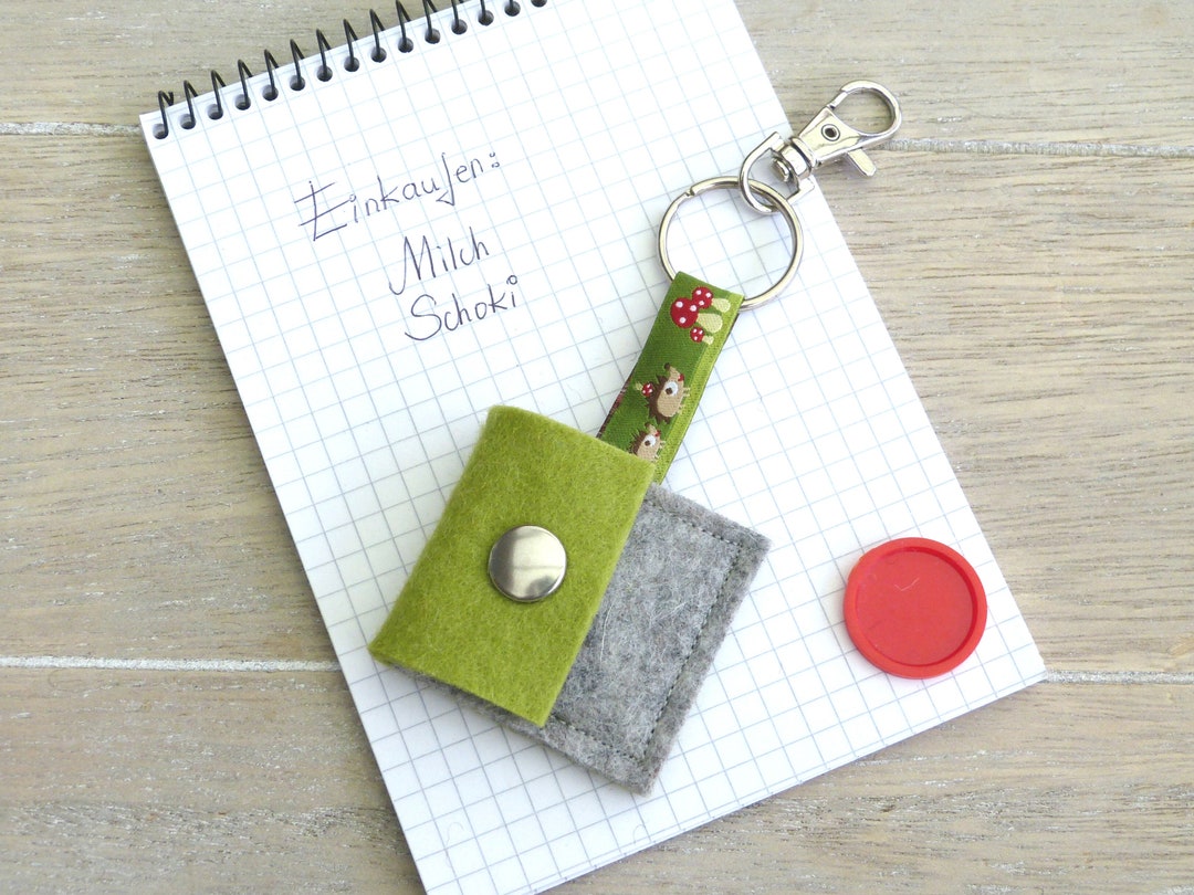 Shopping Chip Bag Wool Felt, Chip Bag, Small Wool Felt Bag, Key Ring ...
