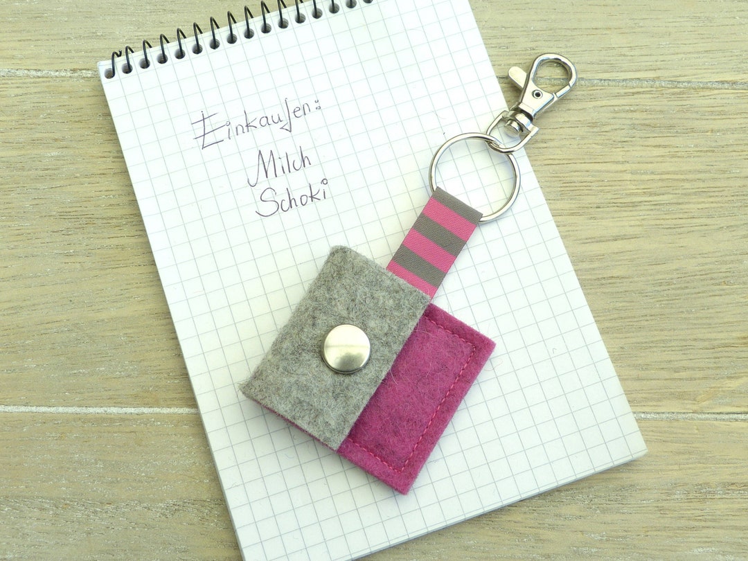 Shopping Chip Bag Wool Felt, Chip Bag, Small Wool Felt Bag, Key Ring ...