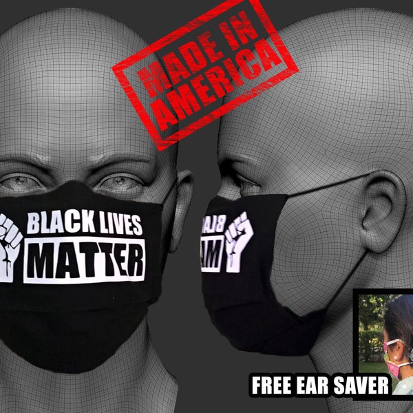 Black Lives Matter Mask - Etsy