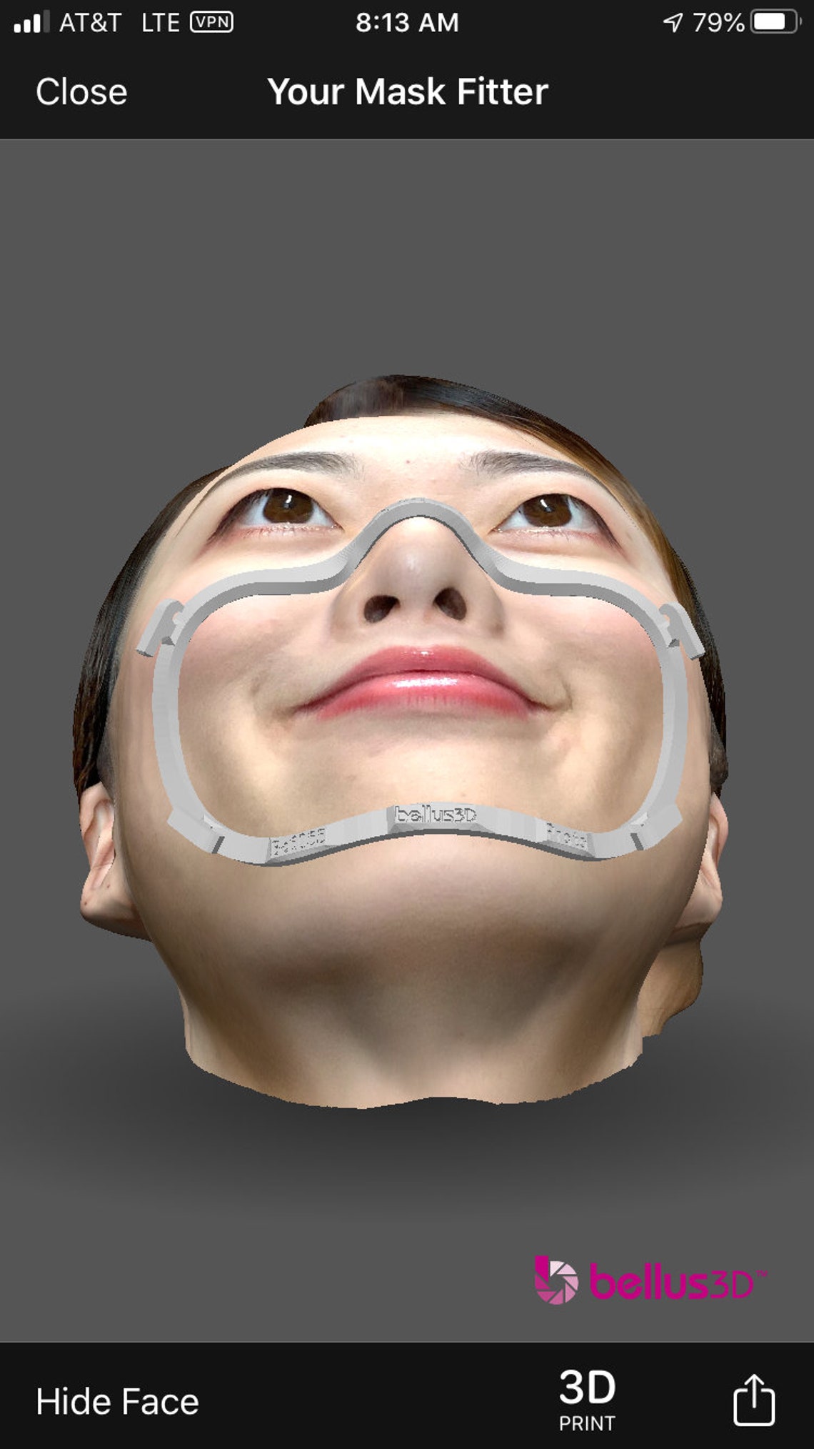 Fitted Bellus3d 3d Printed Masks - Etsy