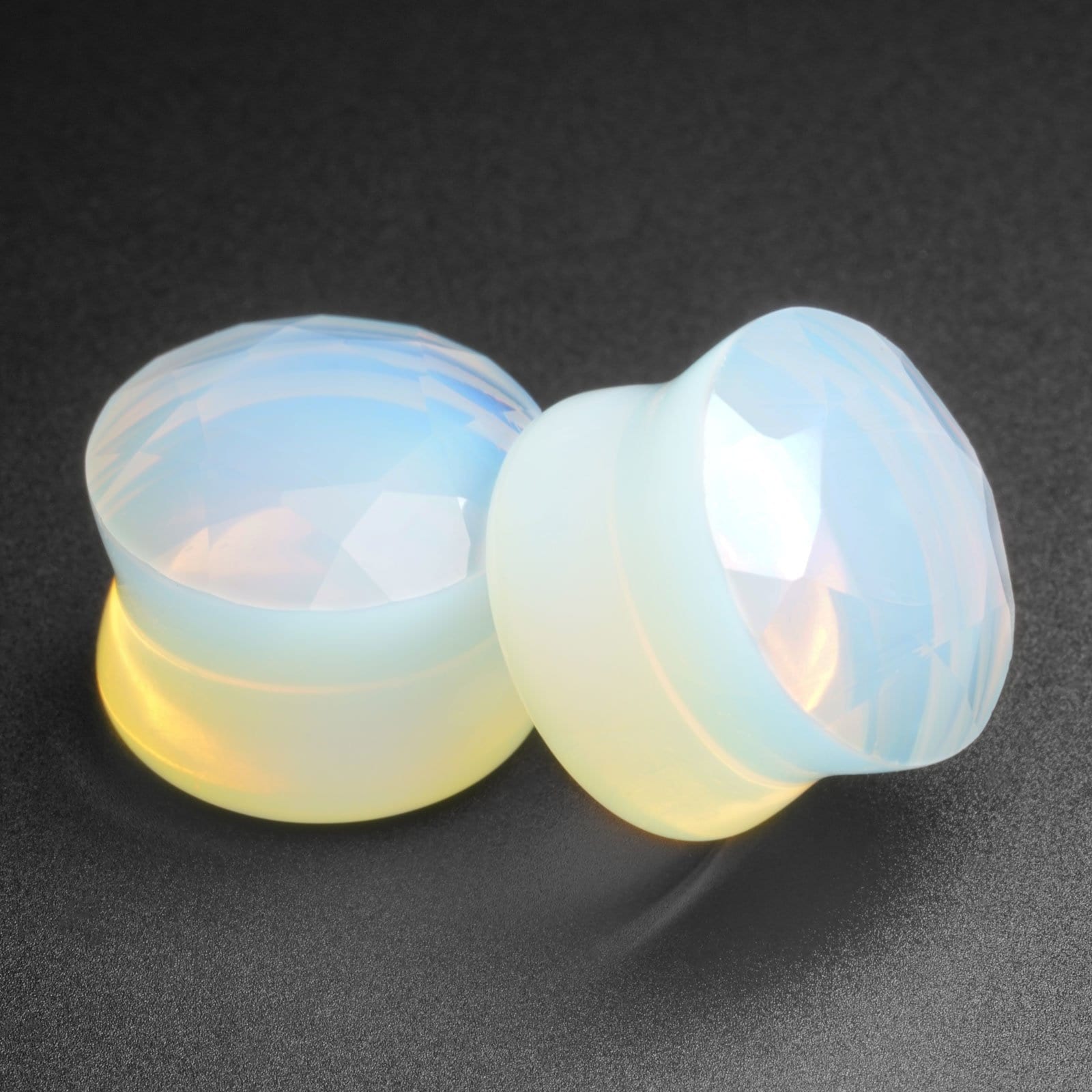 Opalite Plugs Faceted