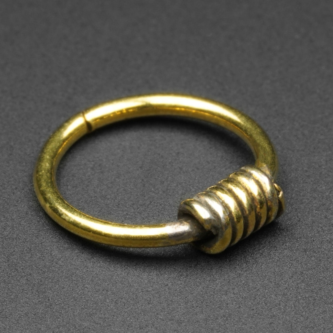 Coiled Spring Brass Seamless Nose Ring | Nose Rings, Nose Studs & Hoops ...