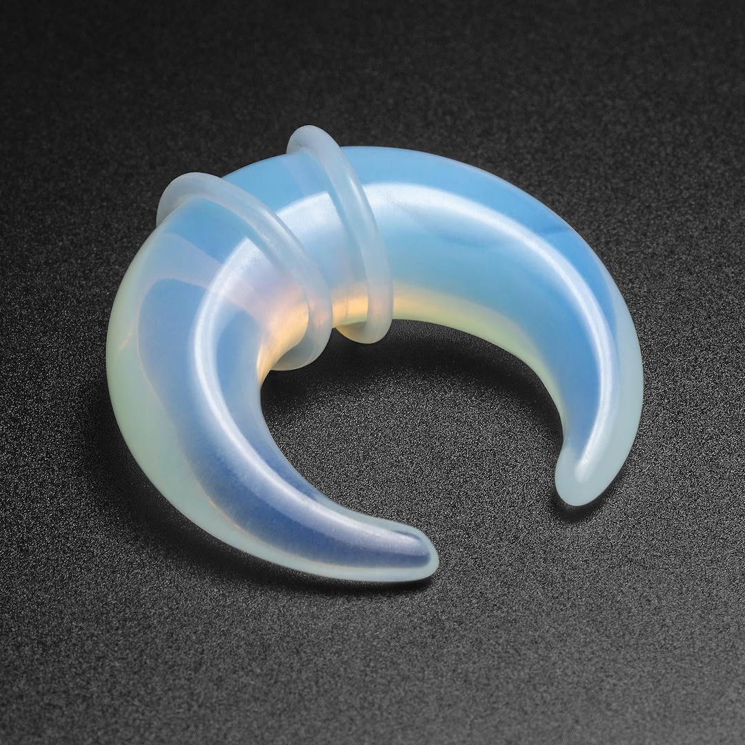 Opalite Stone Pincher | Organic Stone Ear Stretcher Gauges | Sizes 4mm ...