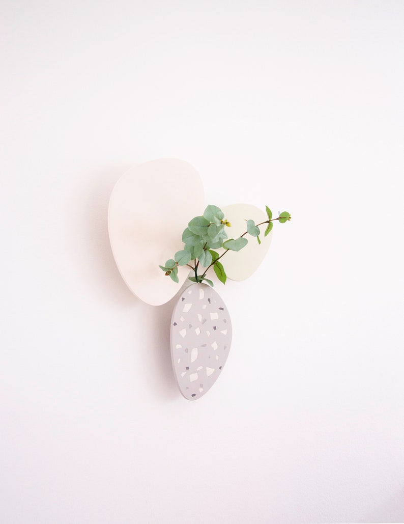 Pebble Shape Customisable Arrangement Wall Vase/sculpture Set - Etsy