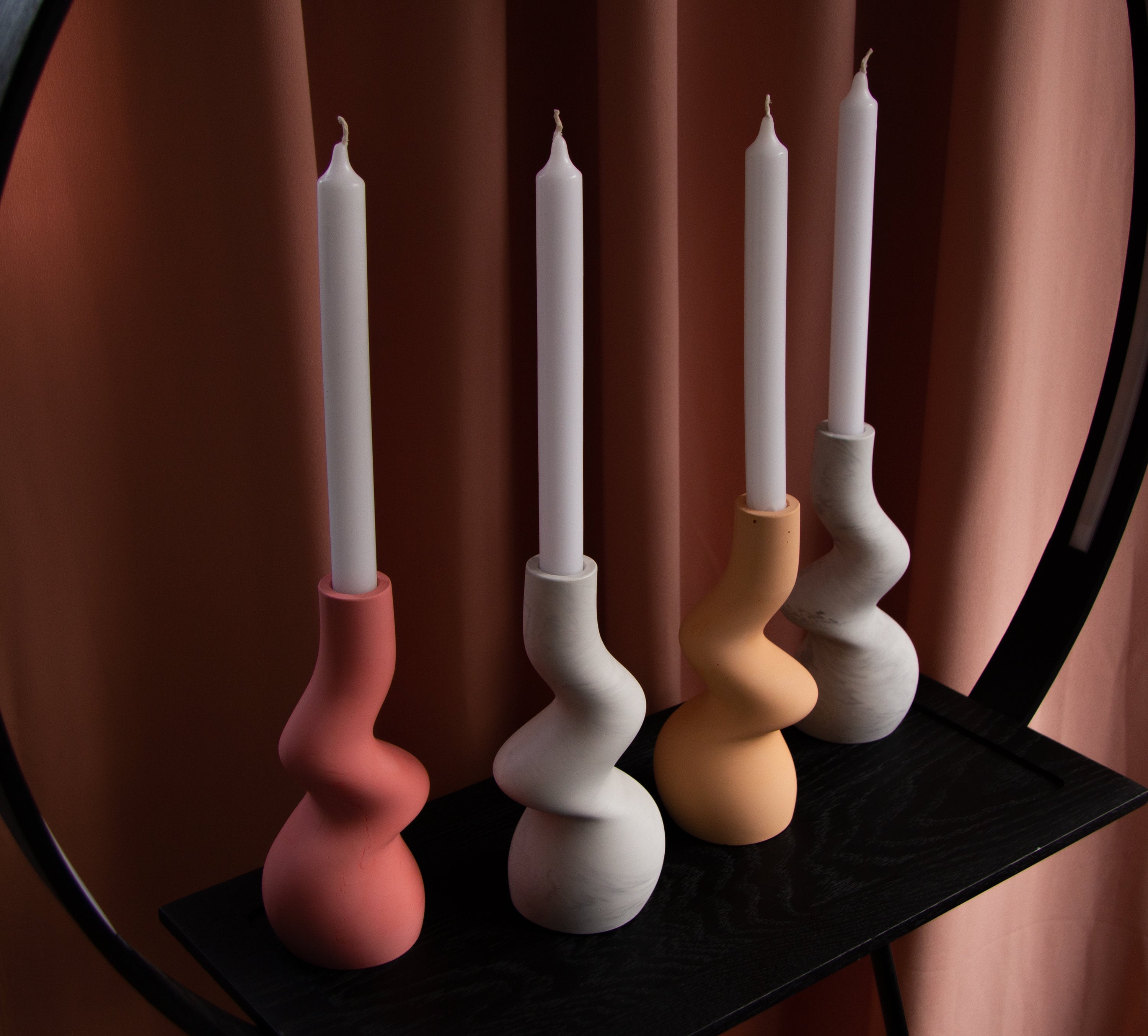 Sculptural Tall Candle Holder - Etsy