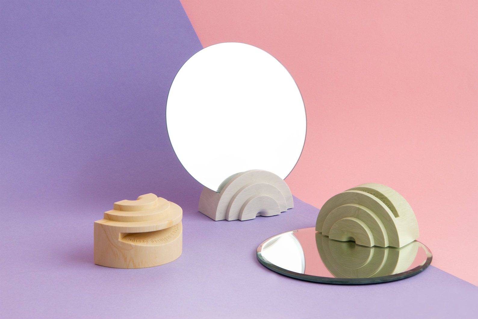 Marble Finish Table Mirror From Scala Collection by - Etsy