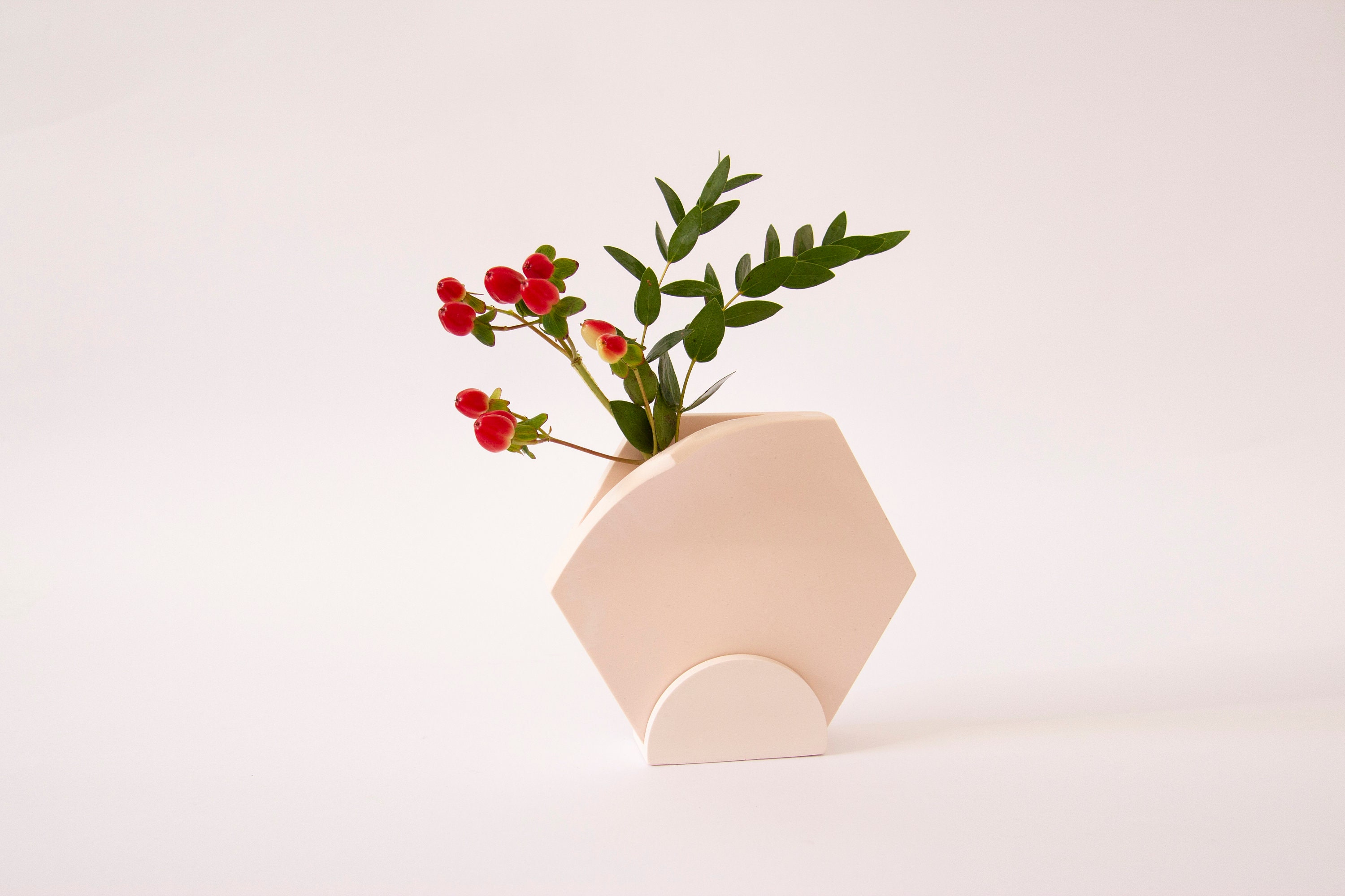 Hexagonal Table-top Vase Single Piece by Extra&ordinary Design - Etsy
