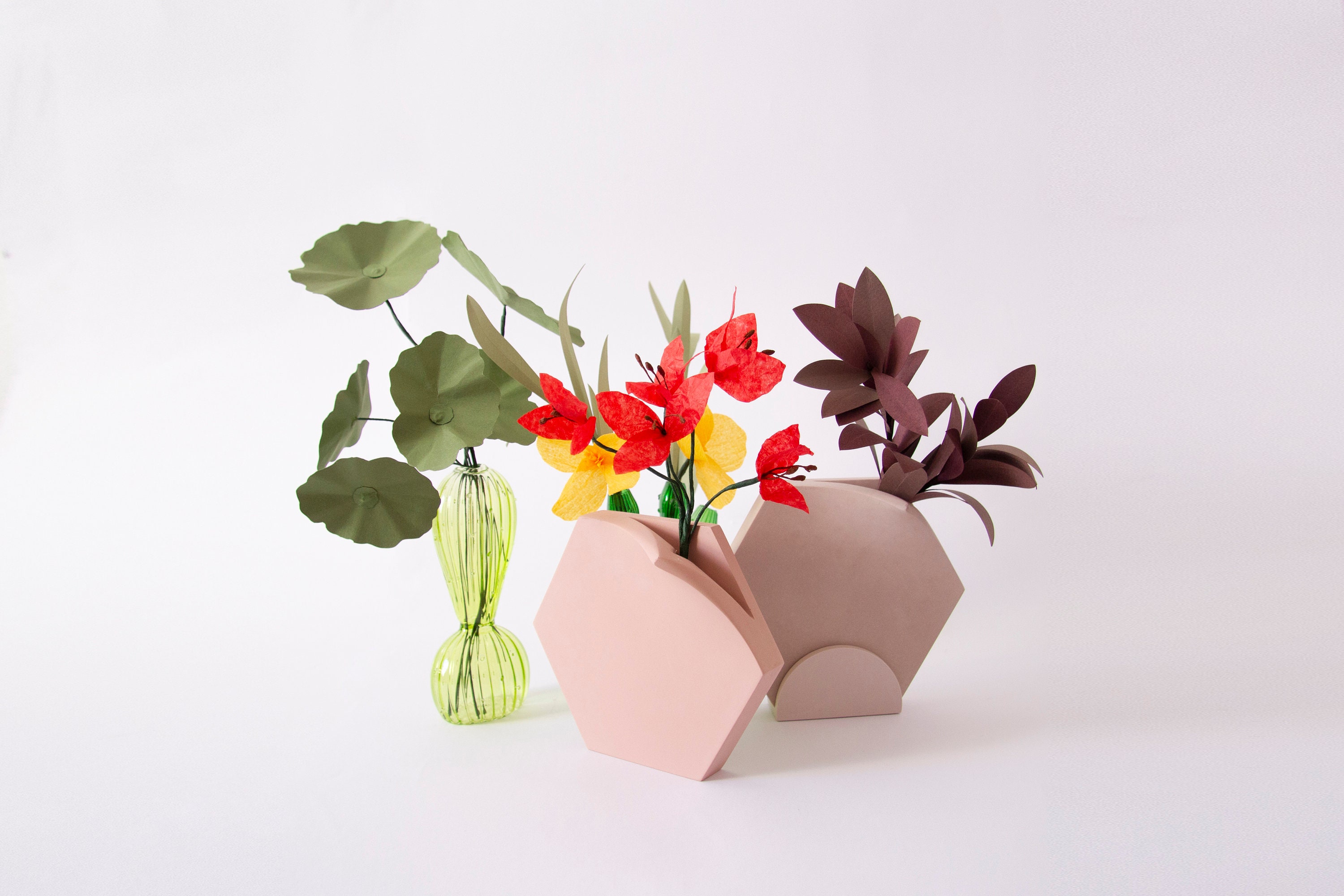 Hexagonal Table-top Vase Single Piece by Extra&ordinary Design - Etsy