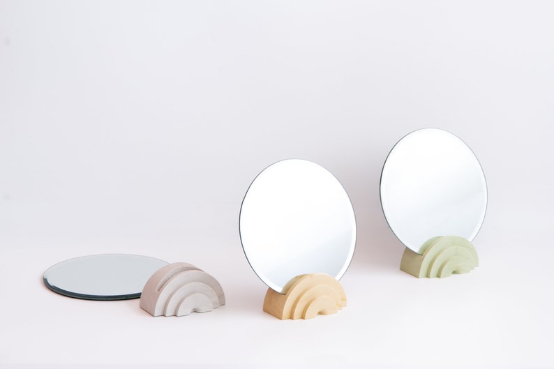 Marble Finish Table Mirror From Scala Collection by - Etsy