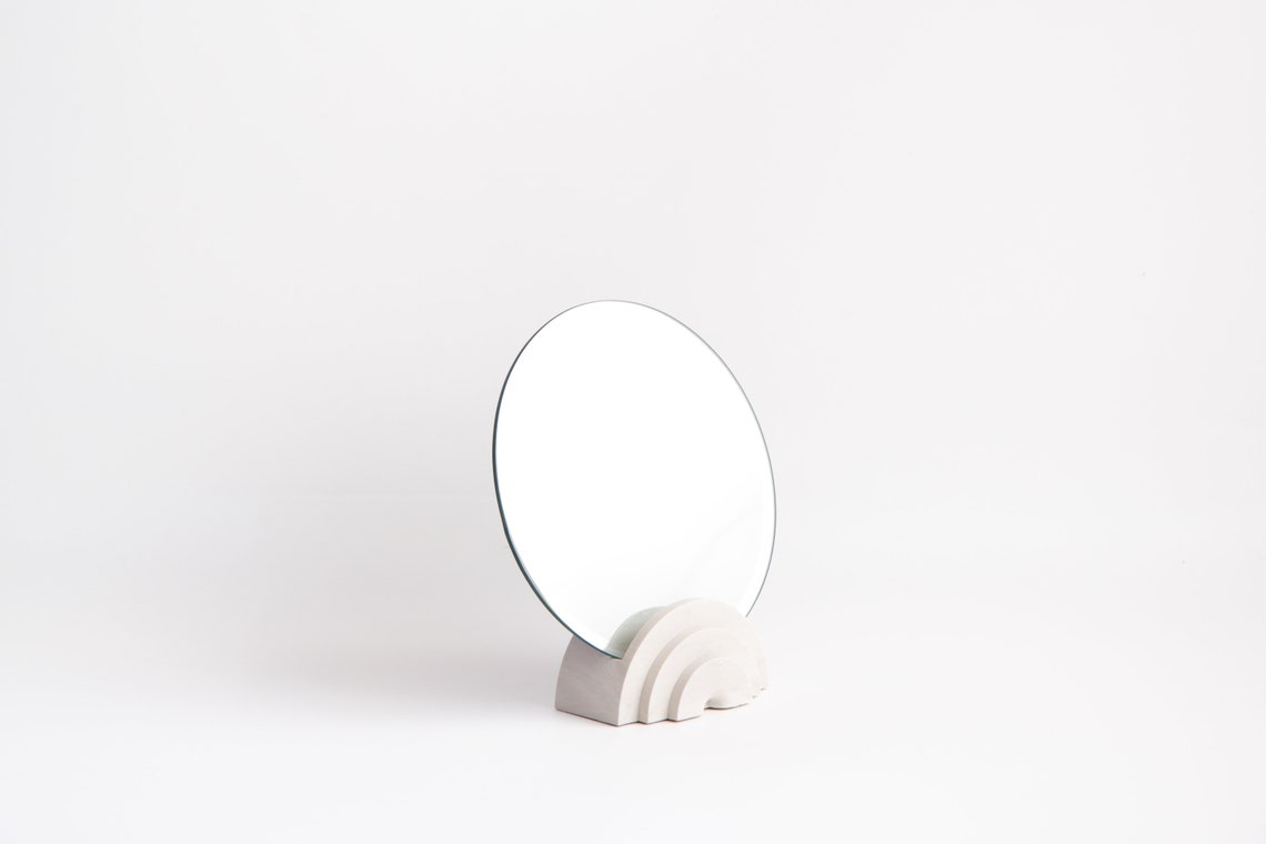 Marble Finish Table Mirror From Scala Collection by - Etsy