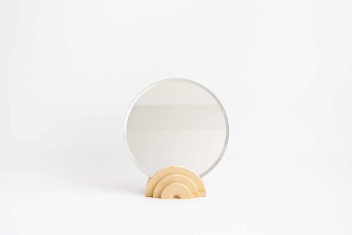 Marble Finish Table Mirror From Scala Collection by - Etsy