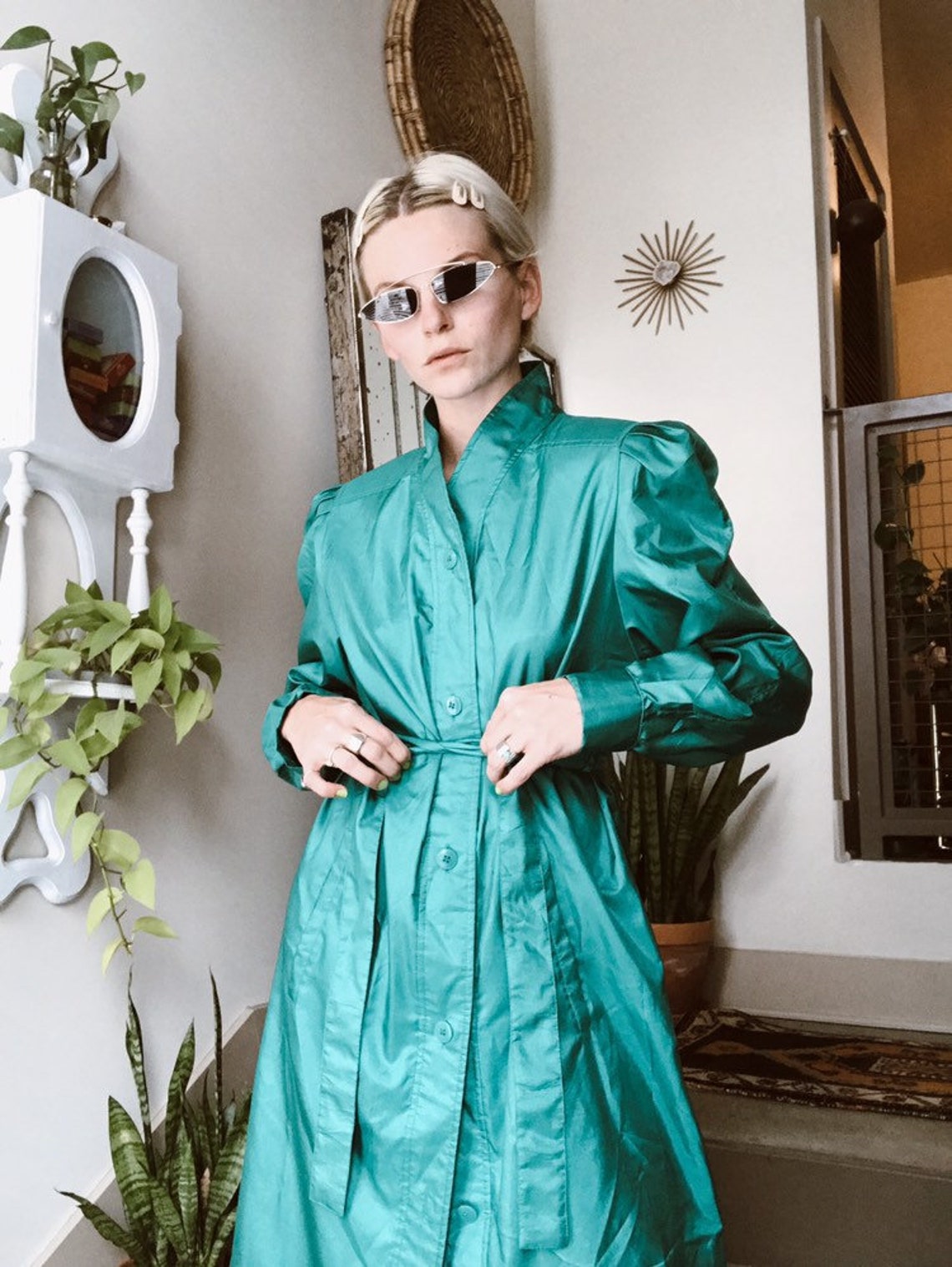 Turquoise Duster Coat - Etsy
