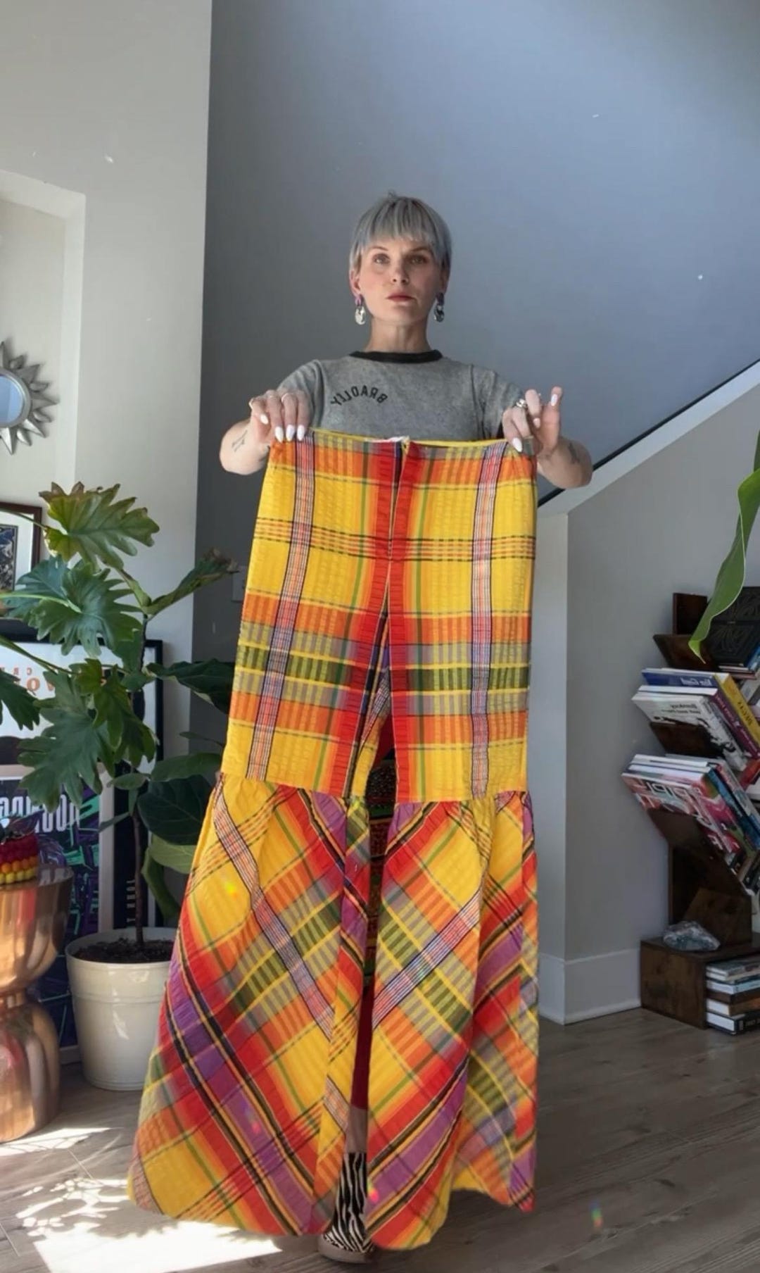 VTG 60s Plaid Low Waist Balloon Flares - Etsy UK