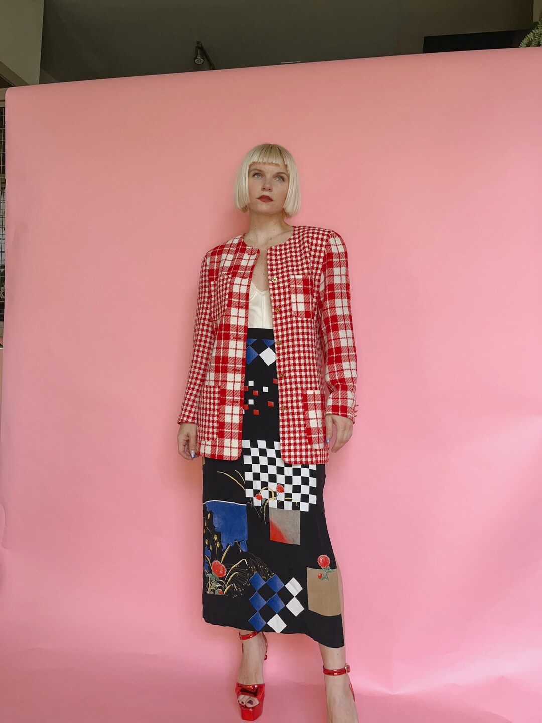 VTG 90s Jane Justin Blazer - Etsy