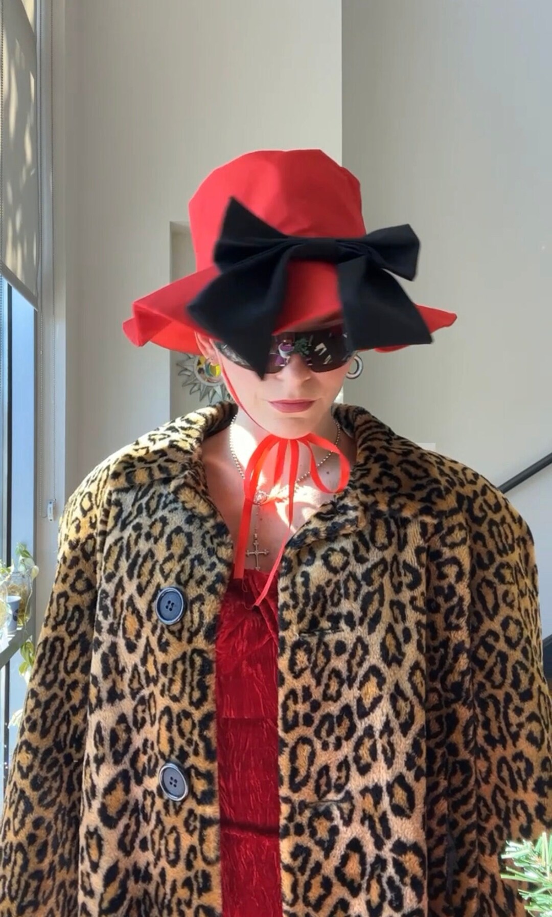 VTG 80s Red Floppy Hat With Oversized Black Bow - Etsy