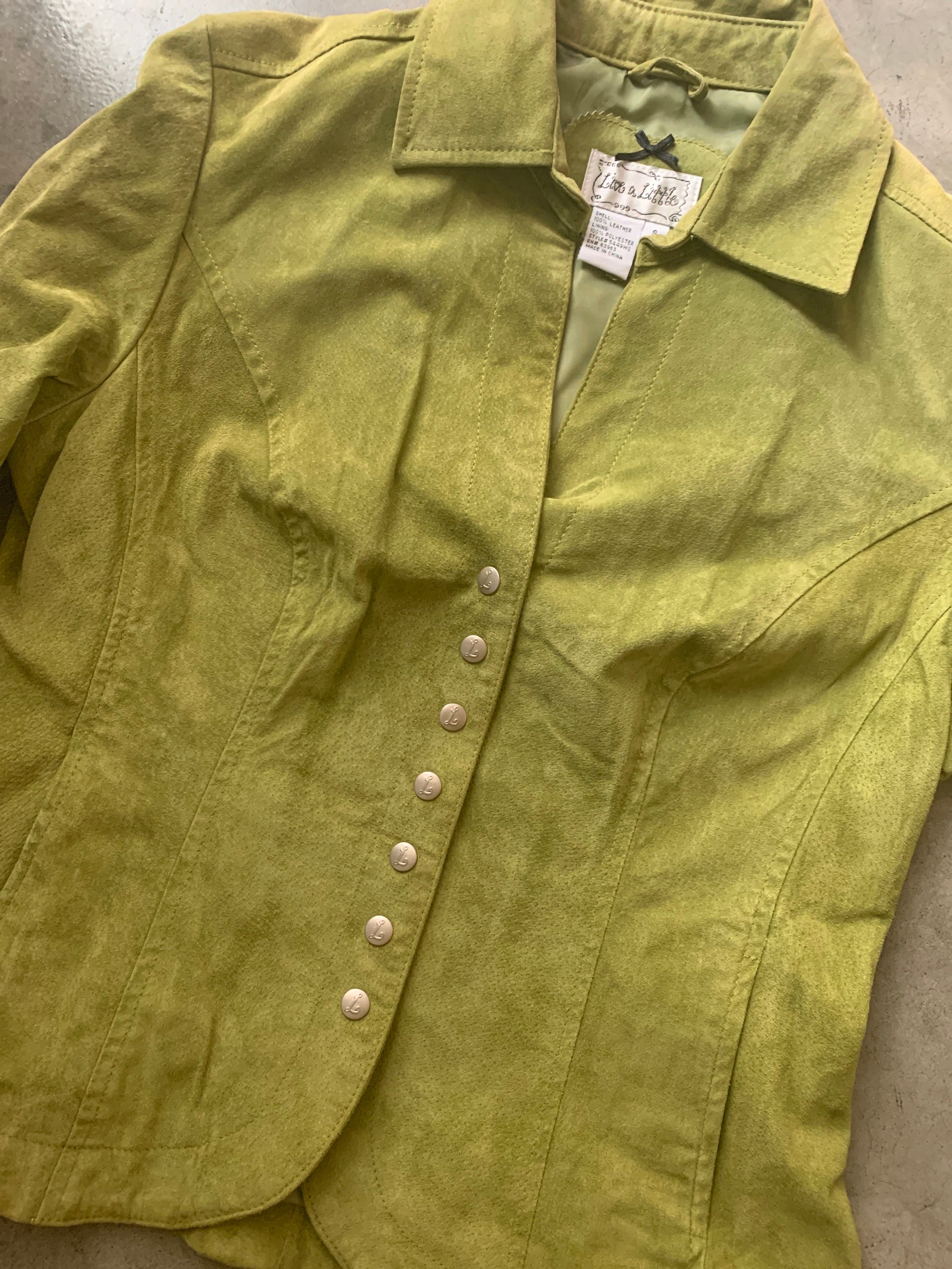 Chartreuse Suede Jacket