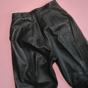 VTG 90s Margaret Godfrey Black Leather Pants - Etsy