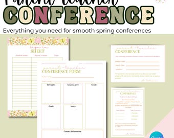 Editable Parent Teacher Conference Sign up Sheet - Etsy