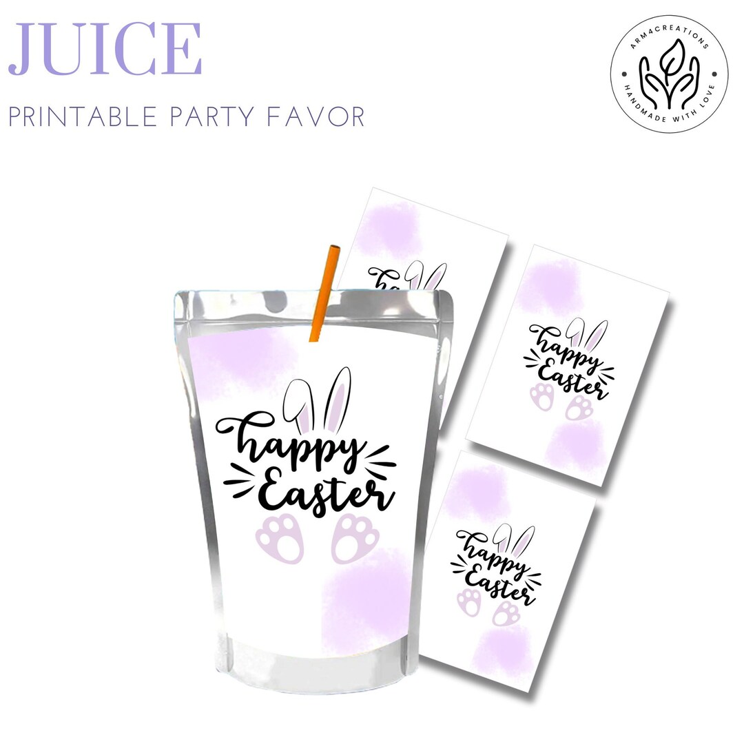 Easter Juice Label Juice Wrapper Easter Toddler Easter Classroom Easter ...