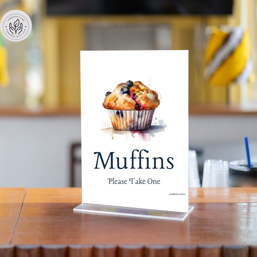 Muffin Sign Printable Muffins With Mom Mothers Day Brunch Muffin ...