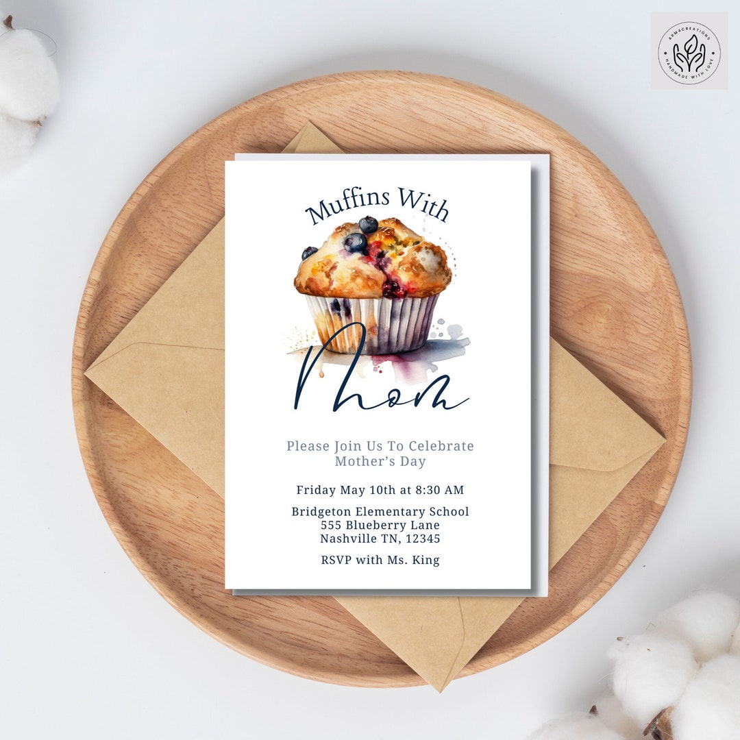 Muffins With Mom Mothers Day Appreciation School Classroom PTO Event ...