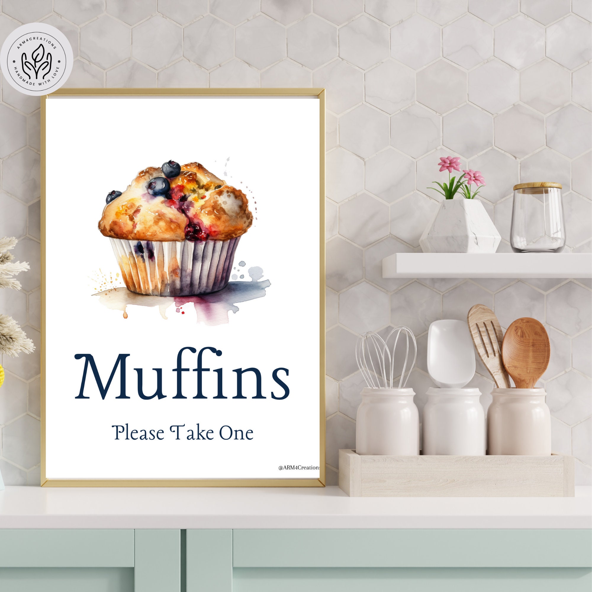 Muffin Sign Printable Muffins With Mom Mothers Day Brunch Muffin ...