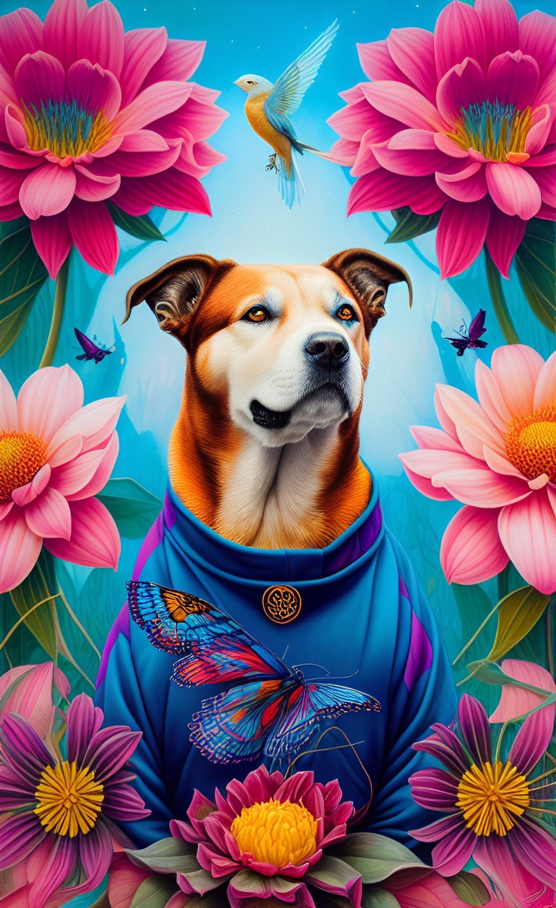 AI Wombo Abstract Wall Art Digital Download AI Generated Dog - Etsy