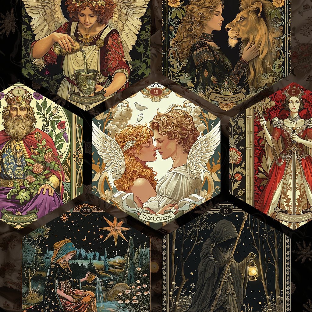 The Renaissance Hexagon Tarot - Etsy Australia