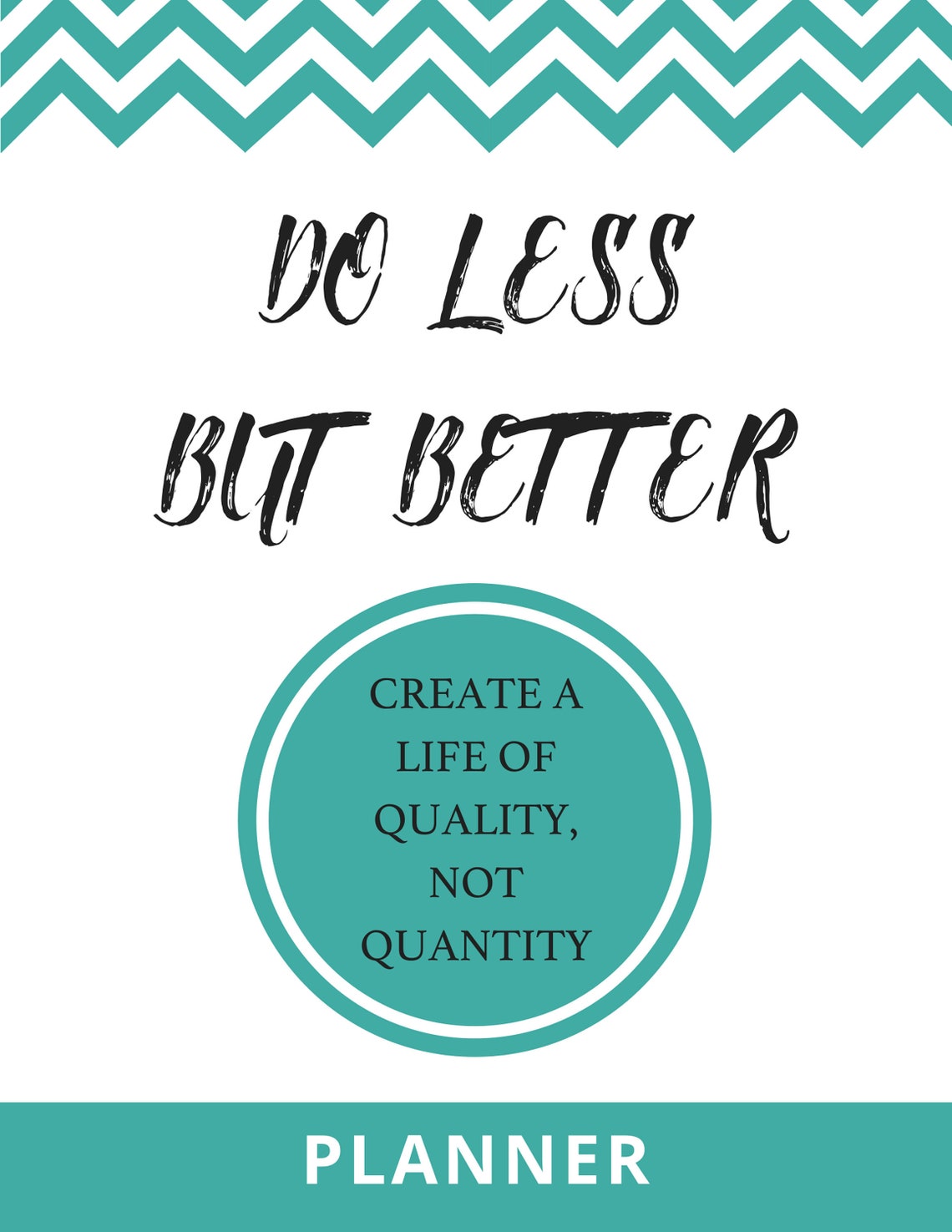 Do Less but Better Printable Planner - Etsy