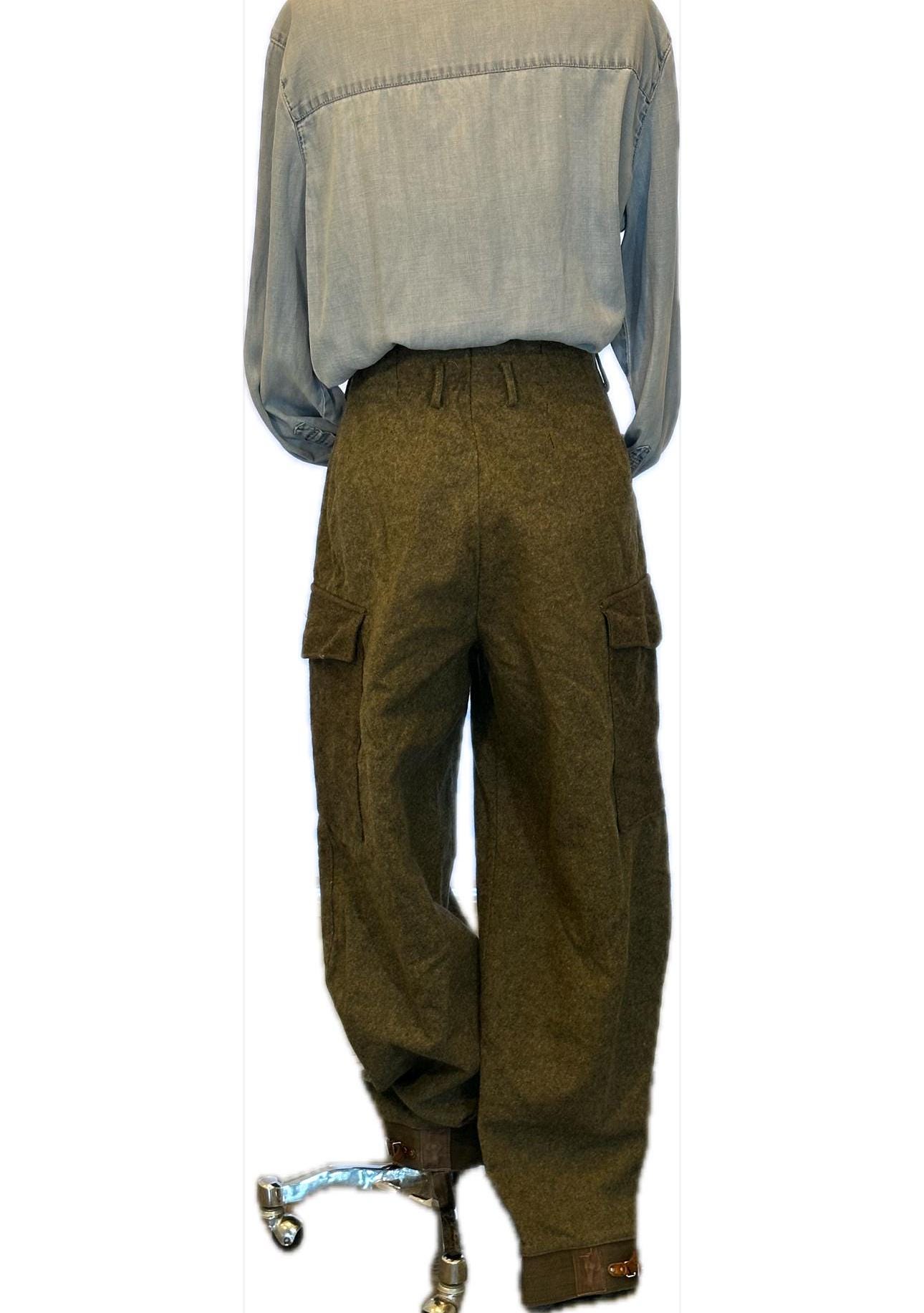 1940 Swiss Army Wool Cargo Pants - Etsy