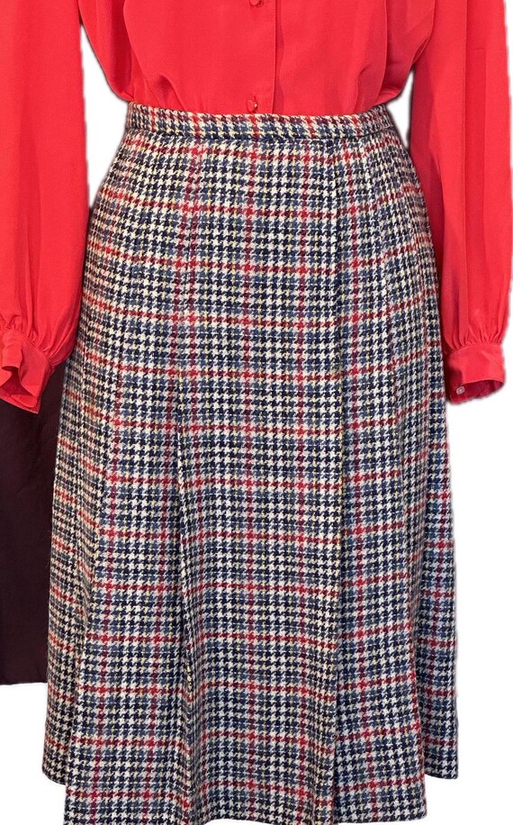 1960s Pleated Plaid Skirt - Gem