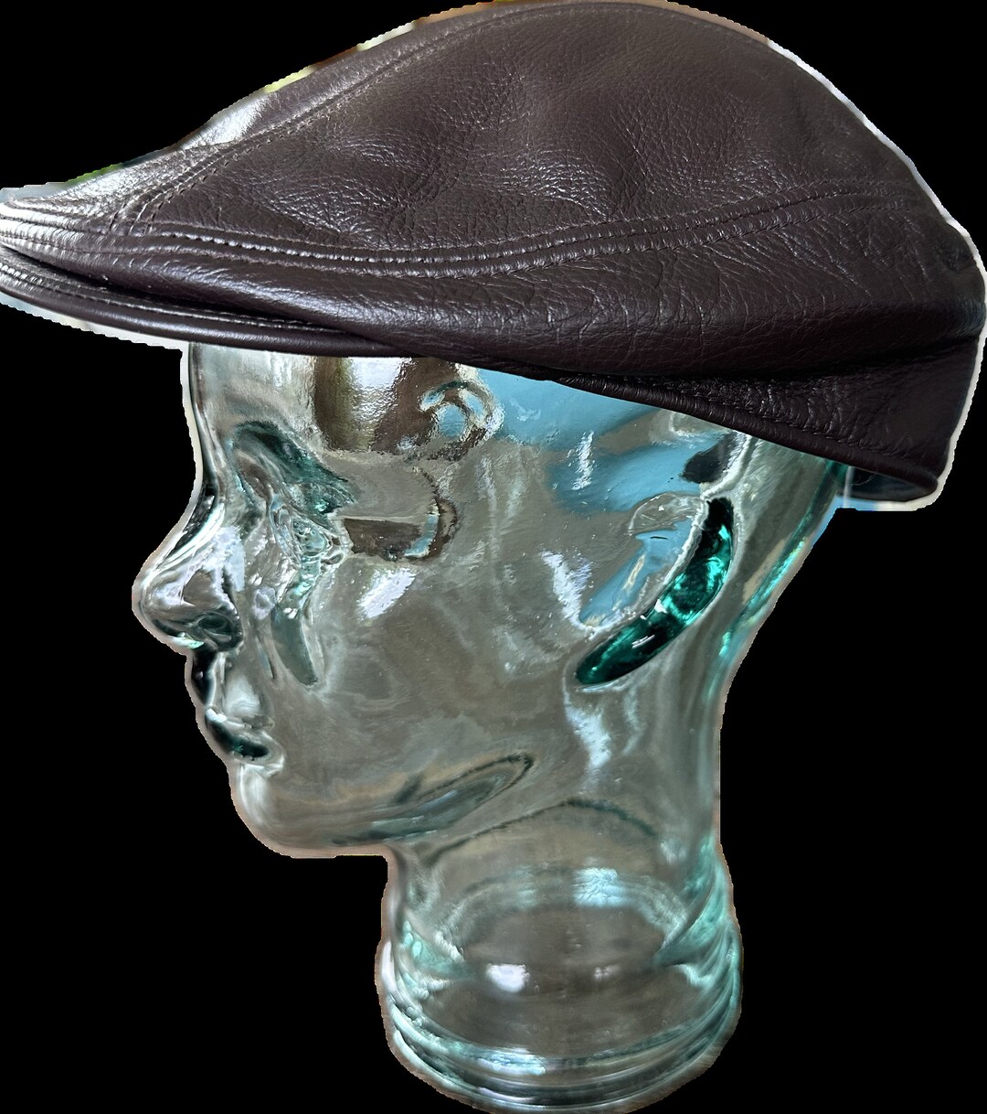 Leather Flat Cap - Etsy