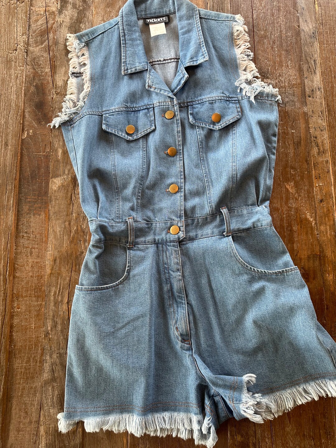 Denim Romper Daisy Duke Style - Etsy