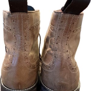 Gordon Rush Leather Wingtip Boots - Etsy