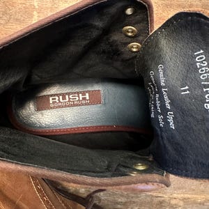 Gordon Rush Leather Wingtip Boots - Etsy