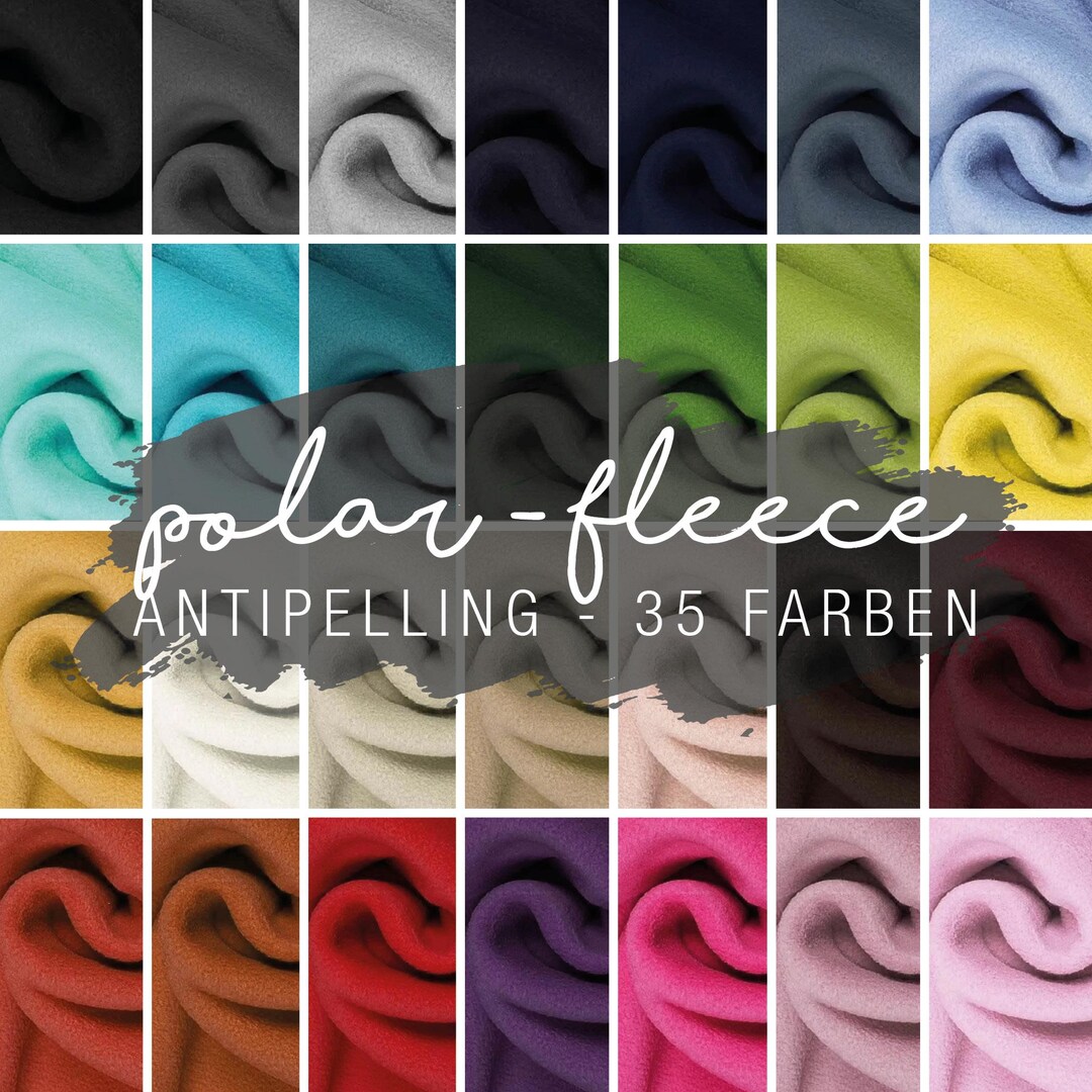 Polarfleece Antipeling / Kuschelfleece / Fleece Stoff - verschiedene ...
