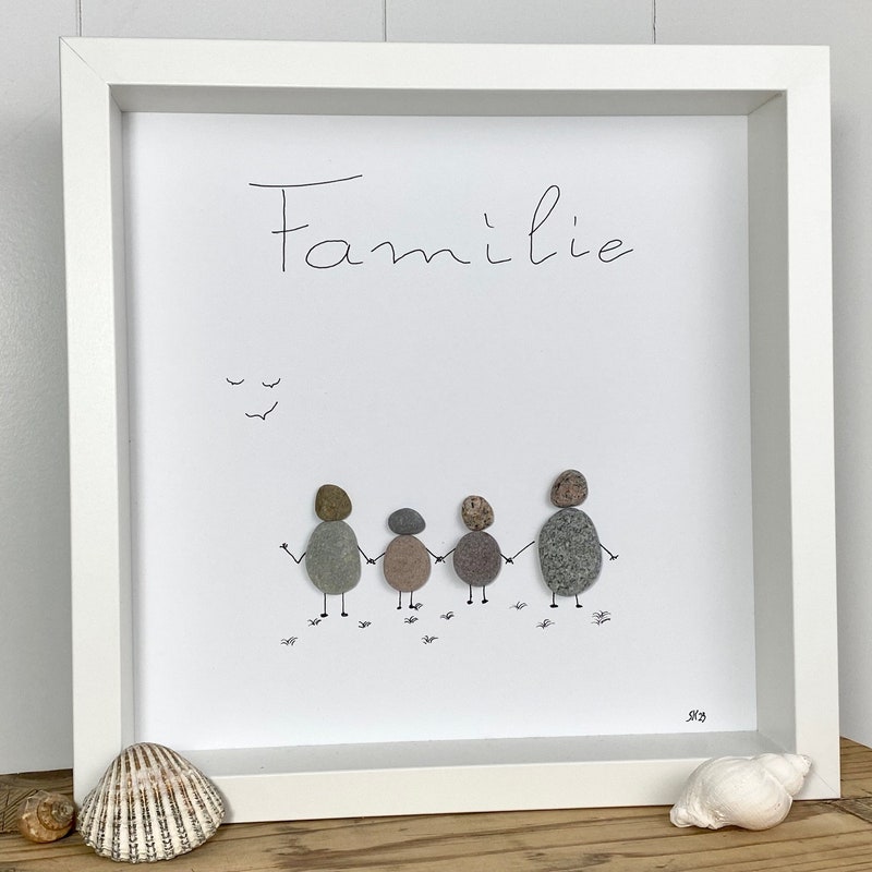 Gestalten Steinbilder Familie