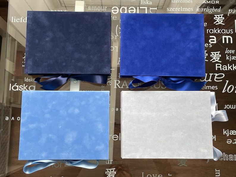 Velvet Box for 5x7" Party Invitations (vertical) - Etsy