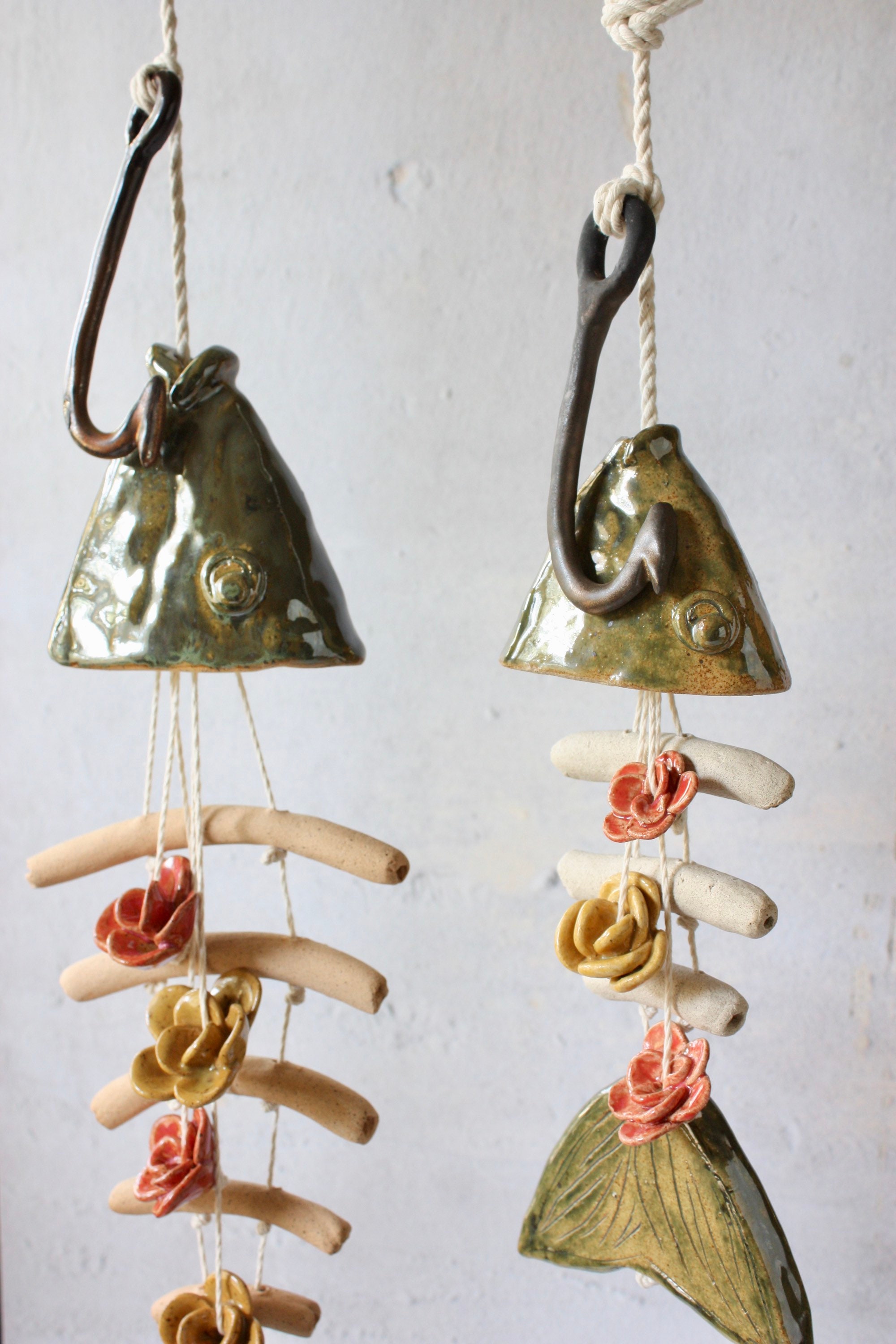 Large Fish Wind Chime - Vert Lustre - Etsy