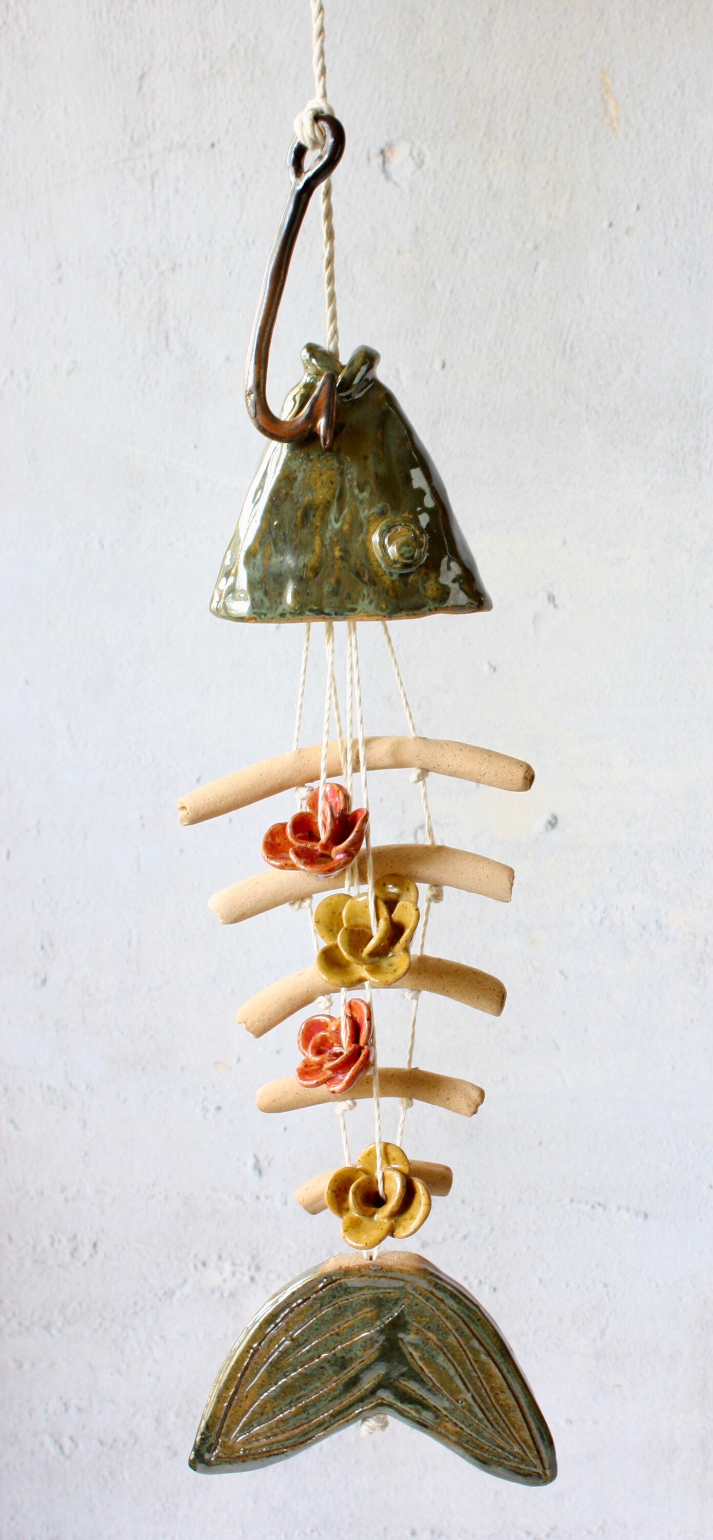 Large Fish Wind Chime - Vert Lustre - Etsy