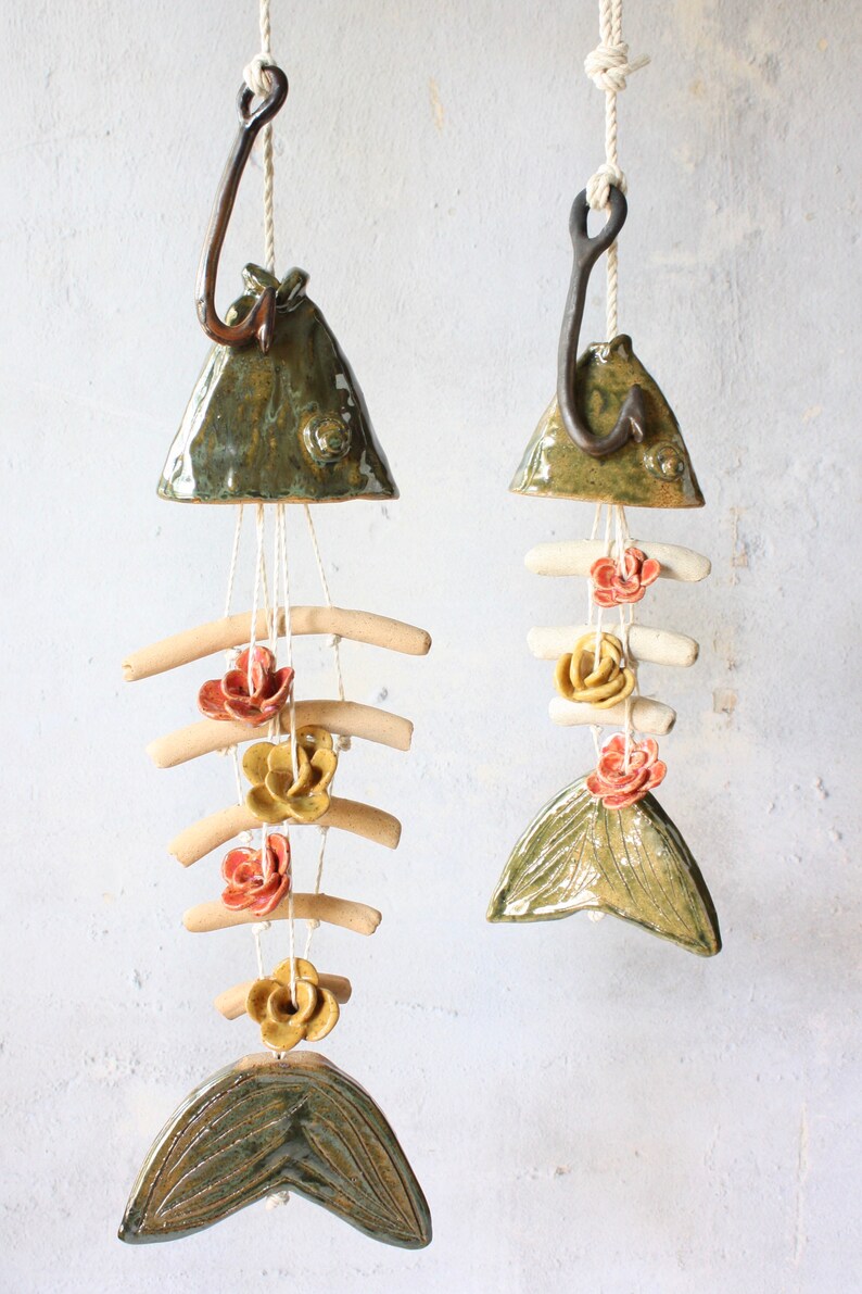 Large Fish Wind Chime - Vert Lustre - Etsy