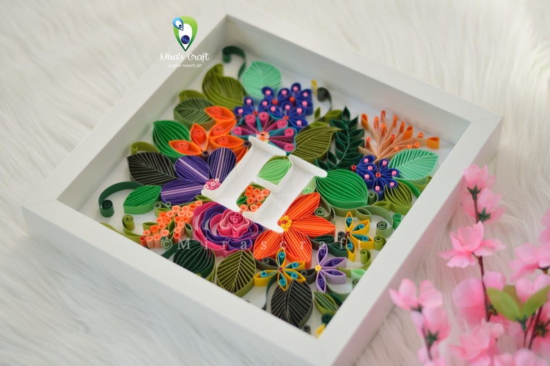 Quilling Personalized H Letters A to Z wall Decalhome - Etsy