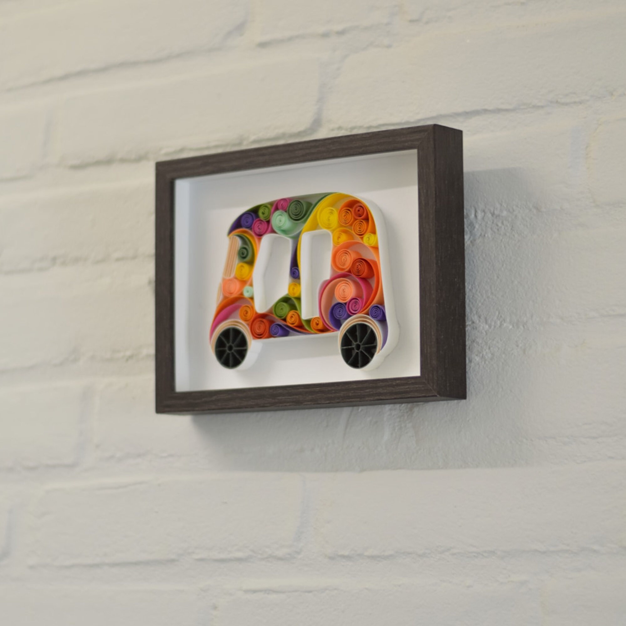 Quilled Bombay Auto Rickshaw Papercraft Wall Art for | Etsy