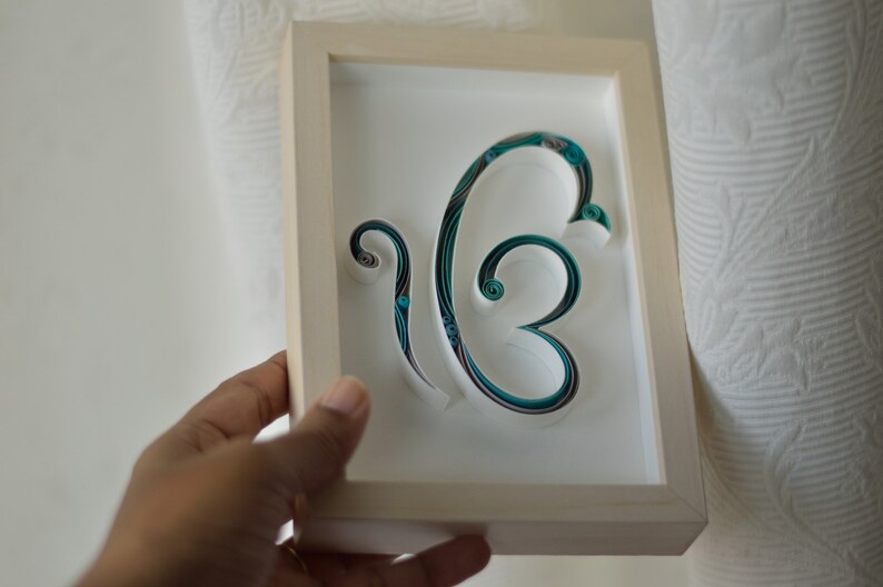 Ik Onkar Paper Quilled Ik Onkar Wall Art Sikh Art Religious - Etsy