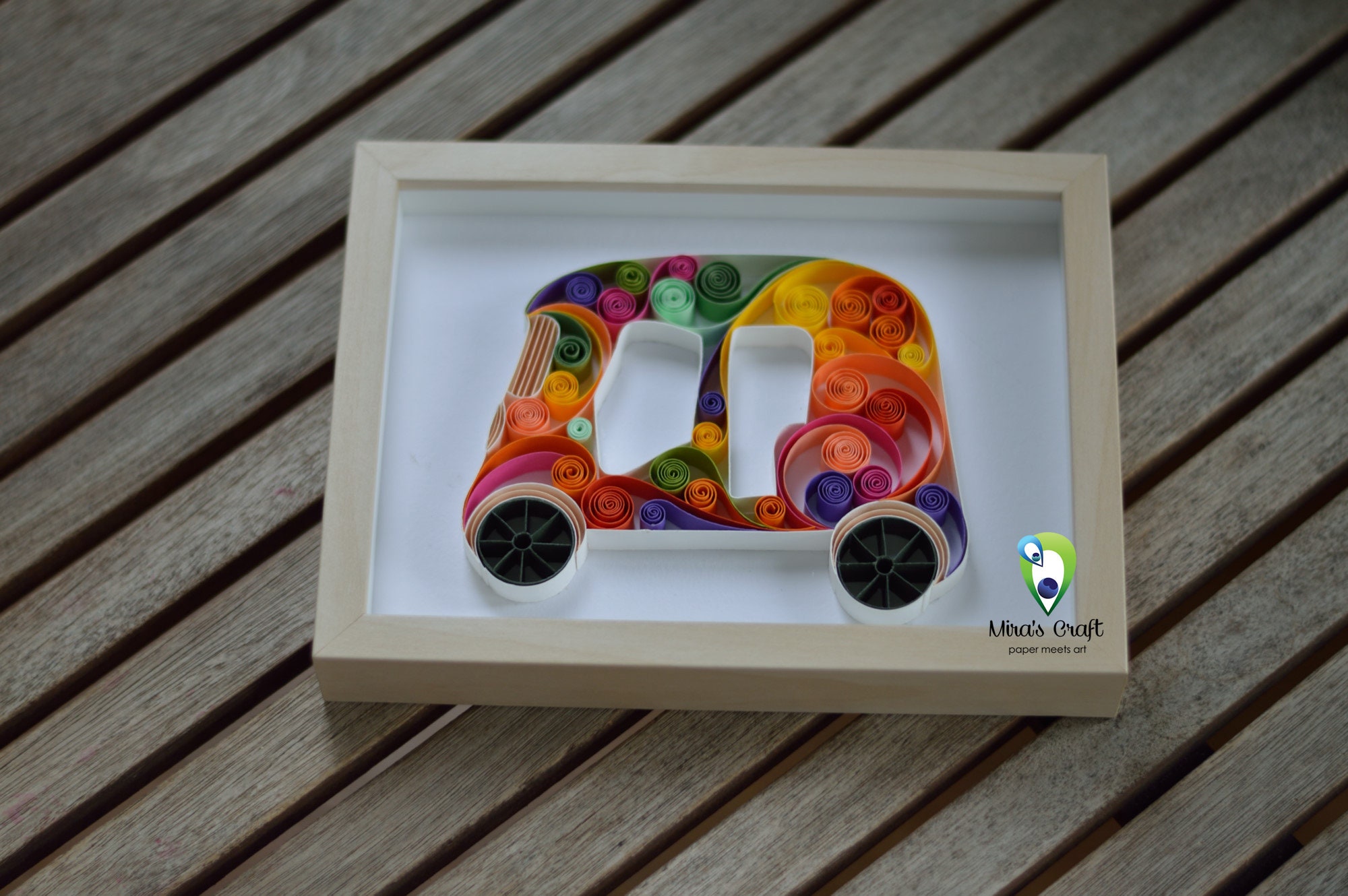Quilled Bombay Auto Rickshaw Papercraft Wall Art for | Etsy