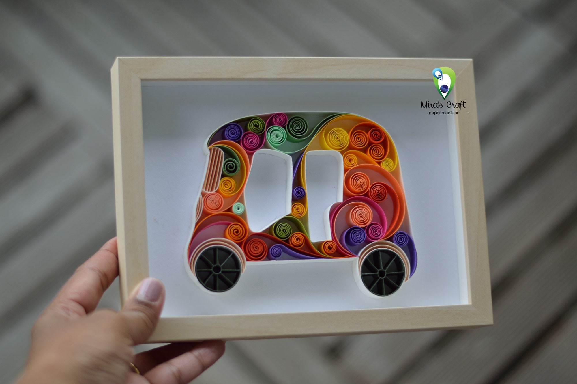 Quilled Bombay Auto Rickshaw | Papercraft - Wall Art for Friends ...