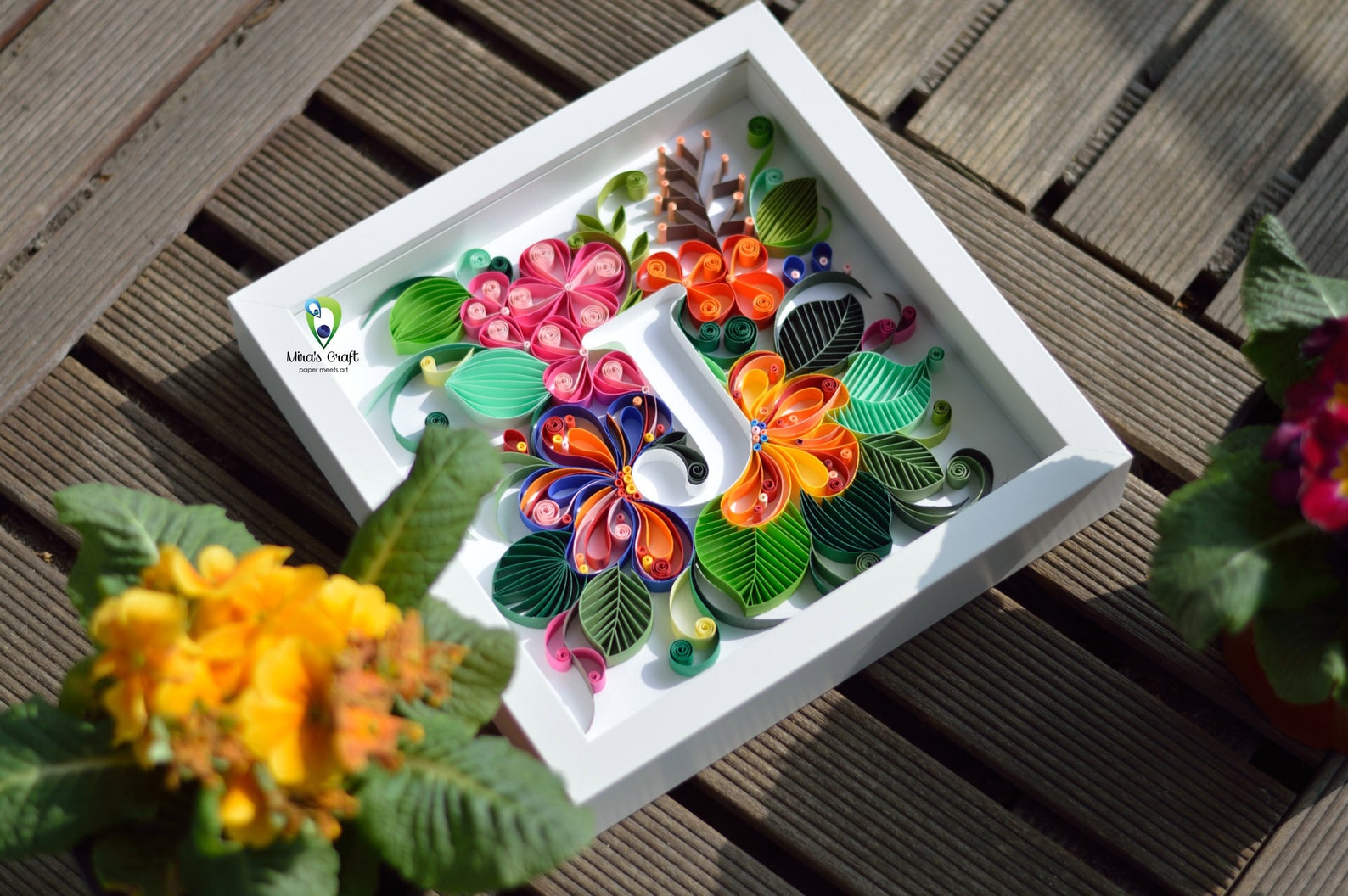 Quilling Personalized J Letters A to Z Wallart for Couple - Etsy