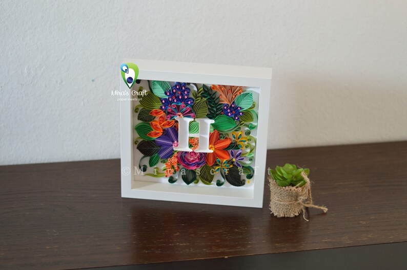 Quilling Personalized H Letters A to Z wall Decalhome - Etsy