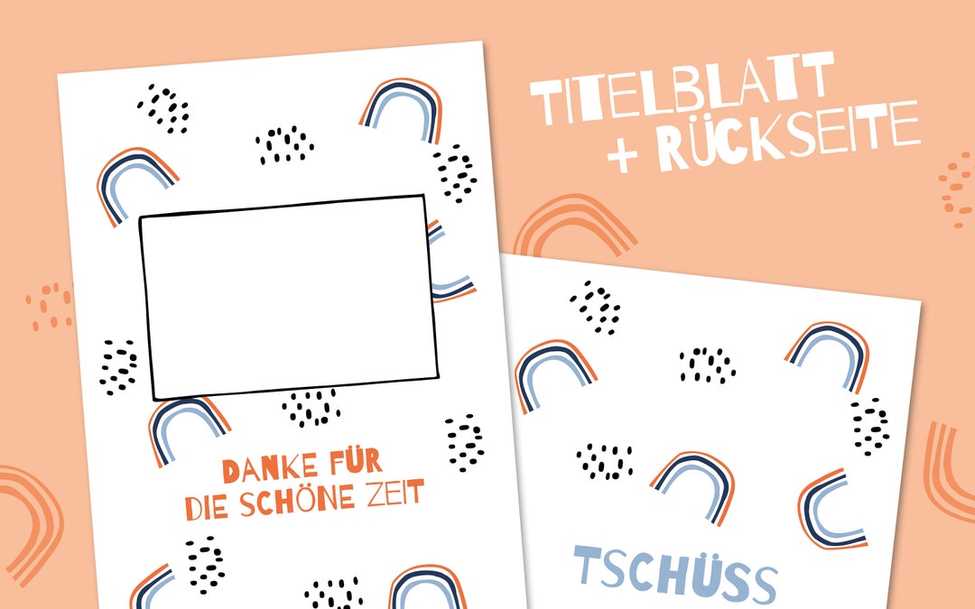 Farewell Booklet for School as a PDF to Print Out - Etsy