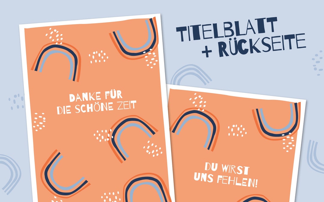 Farewell Booklet for Kindergarten as a PDF to Print Out - Etsy